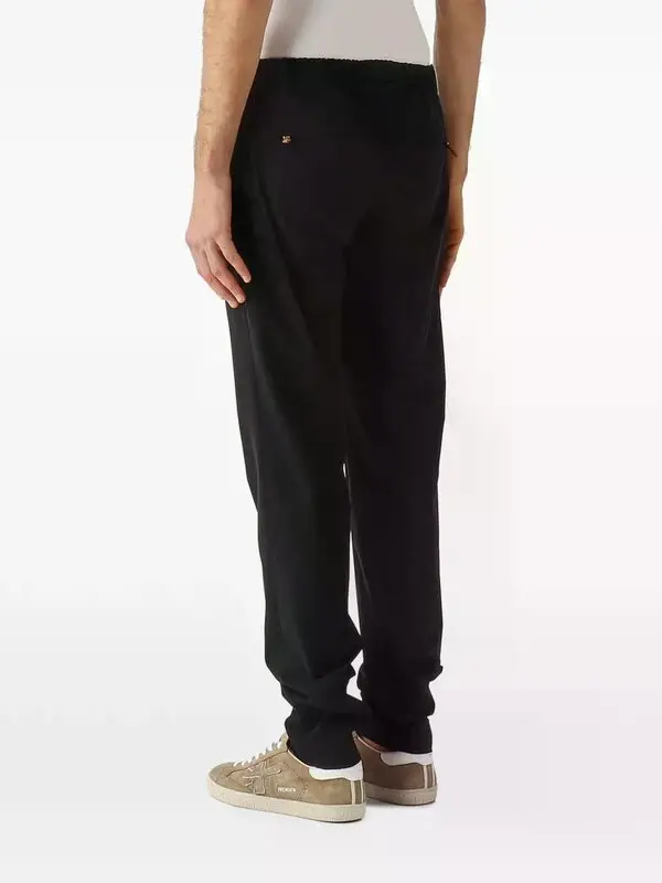 PT TORINO Drawstring Pleated Trousers - Black