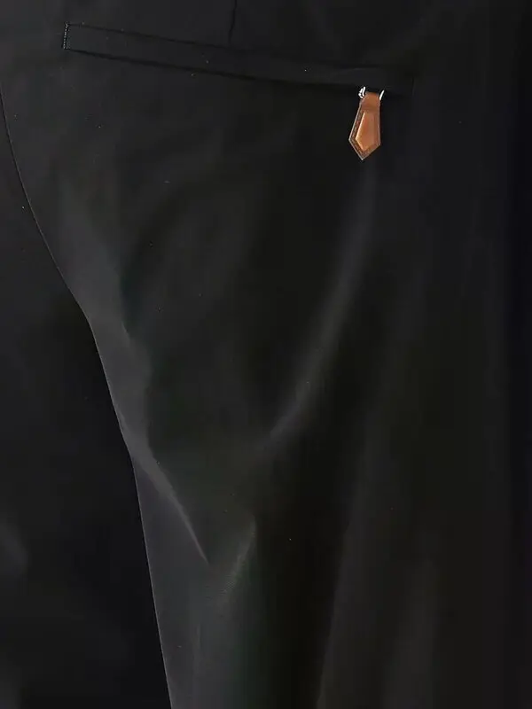 PT TORINO Drawstring Pleated Trousers - Black