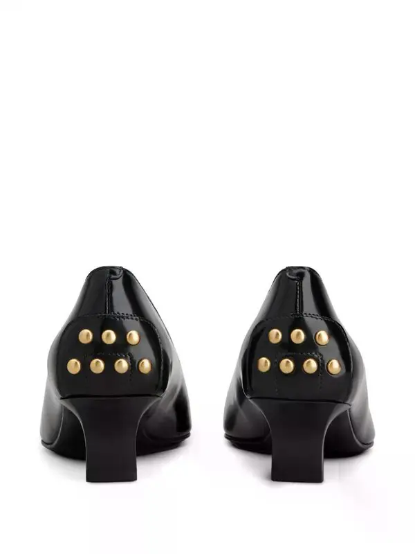 TOD'S Studded Leather Pumps - Black