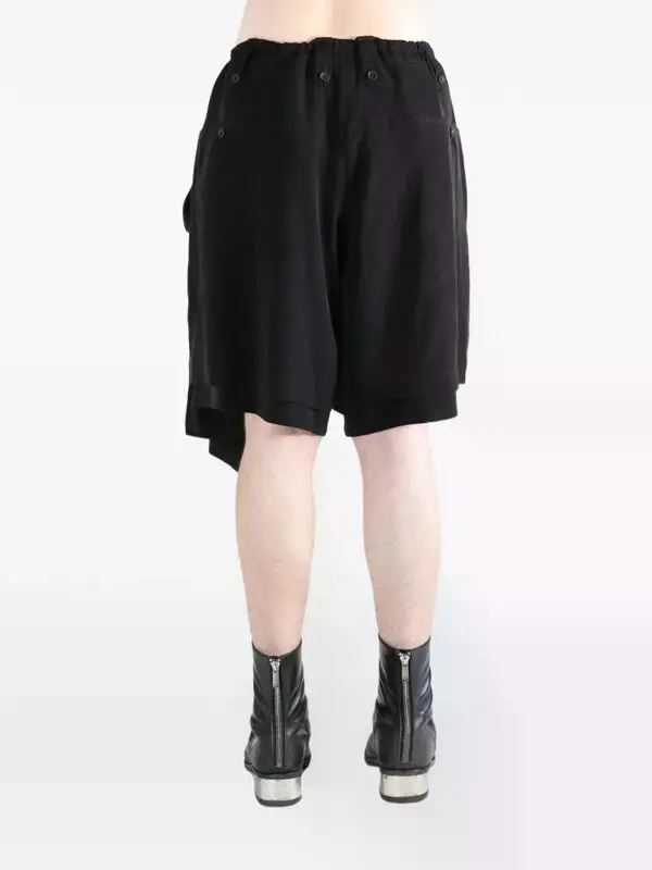 Yohji Yamamoto Button Draped Shorts