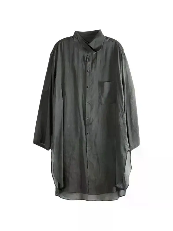 Yohji Yamamoto Front-pocket Shirt - Grey