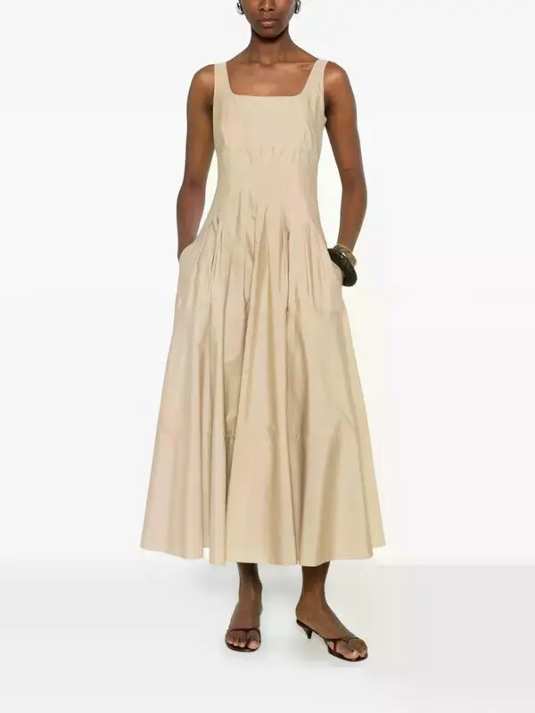 Max Mara Pleated Midi Dress