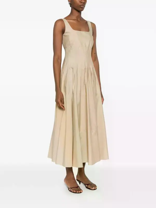 Max Mara Pleated Midi Dress