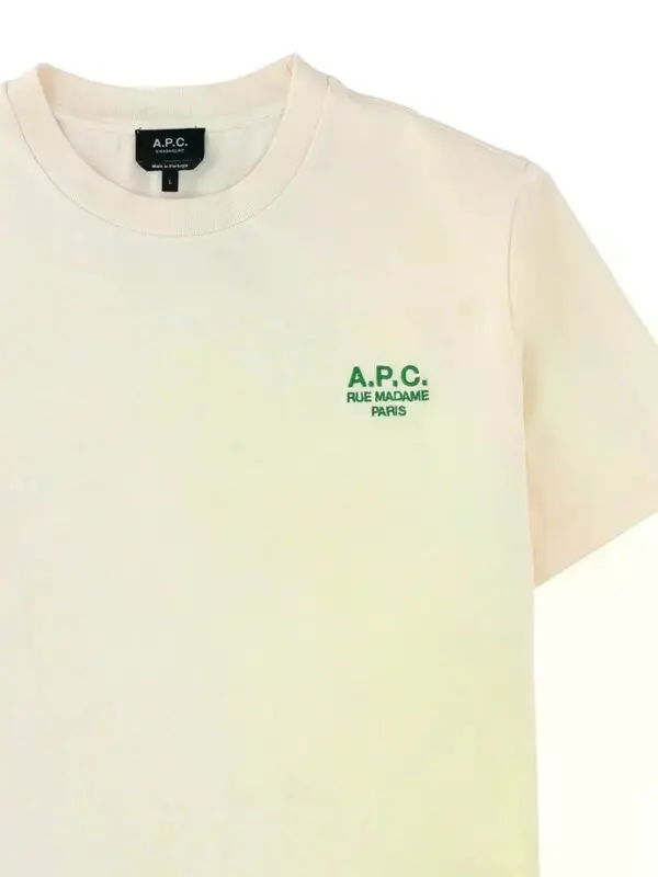 A.p.c. Logo Print T-shirt - Neutrals
