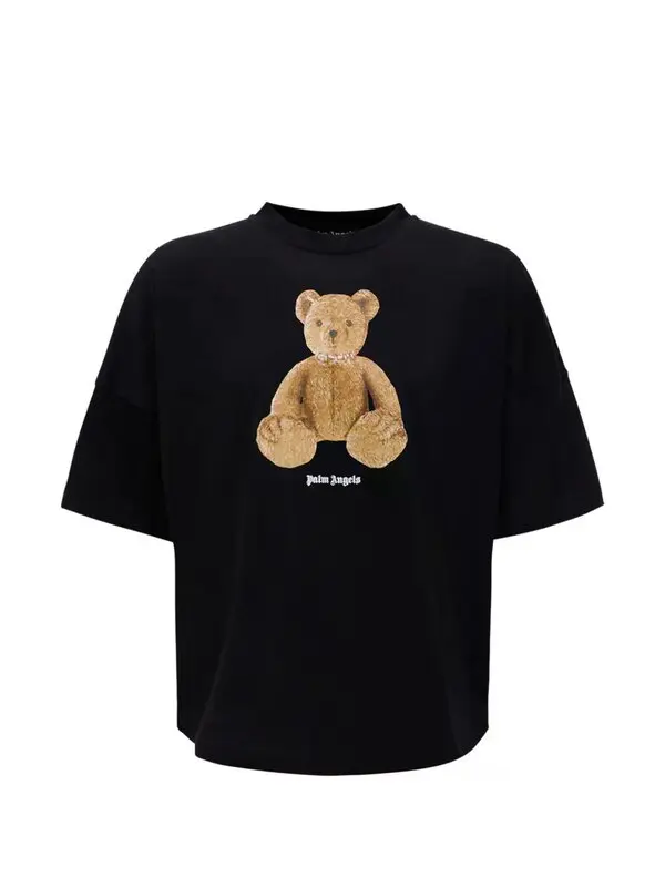 Palm Angels Bear-print T-shirt - Black