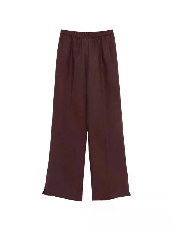 FORTE_FORTE Elasticated-waistband Trousers - Brown