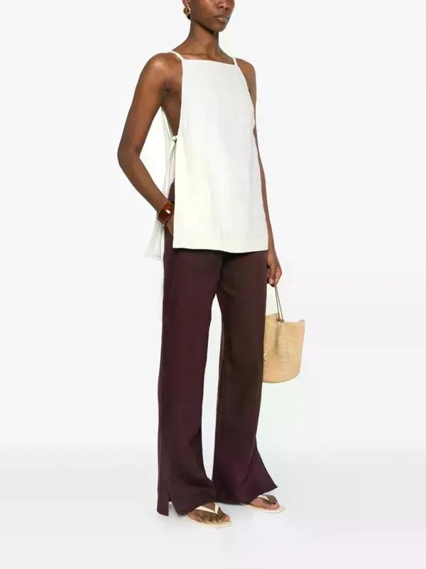 FORTE_FORTE Elasticated-waistband Trousers - Brown