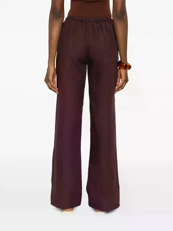 FORTE_FORTE Elasticated-waistband Trousers - Brown