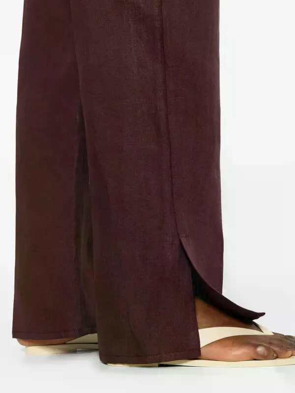 FORTE_FORTE Elasticated-waistband Trousers - Brown