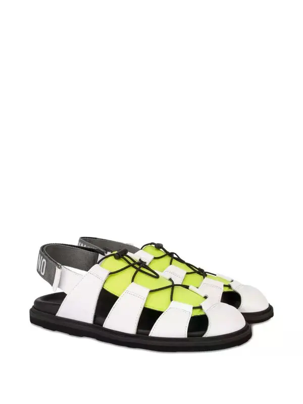 Moschino Cut-out Detailed Ankle-strap Sandals