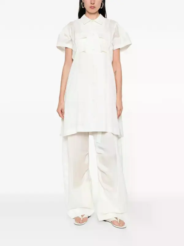 Sacai Panelled Shirt Mini Dress