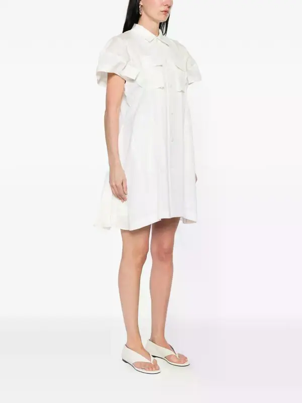 Sacai Panelled Shirt Mini Dress