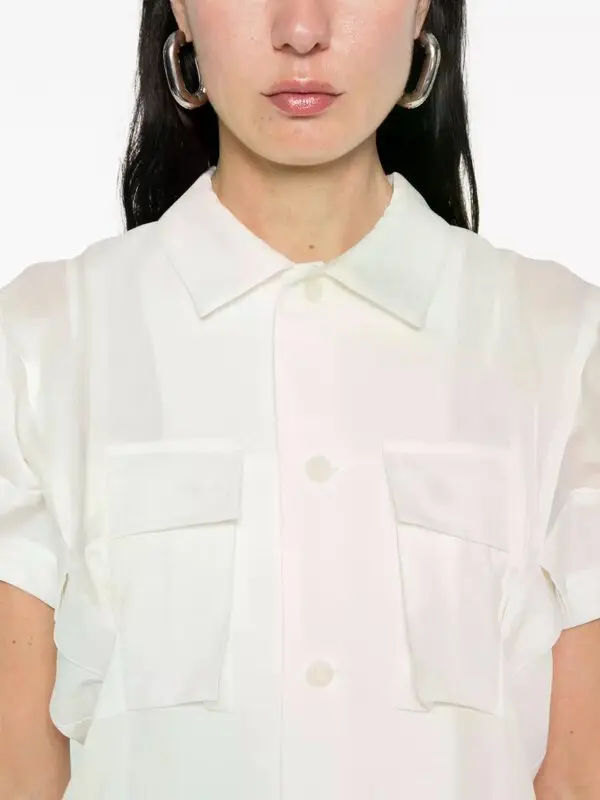 Sacai Panelled Shirt Mini Dress