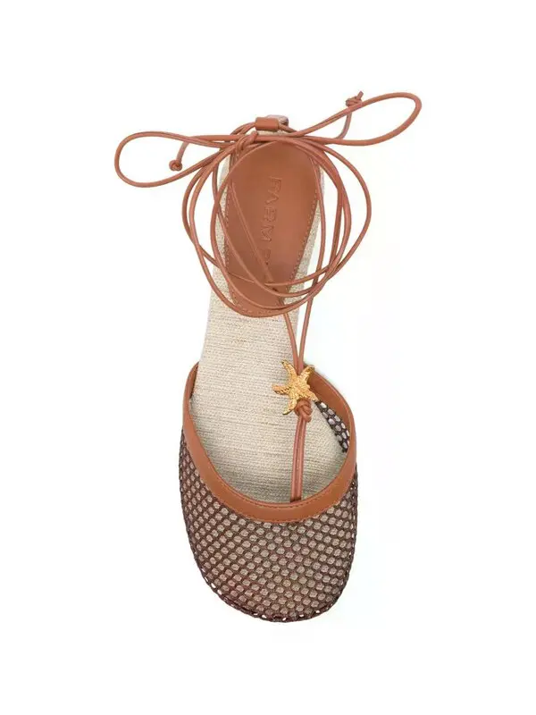 Farm Rio Starfish Lace-up Sandals