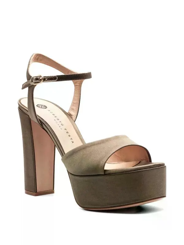Roberto Festa Platform Strap Sandals - Green