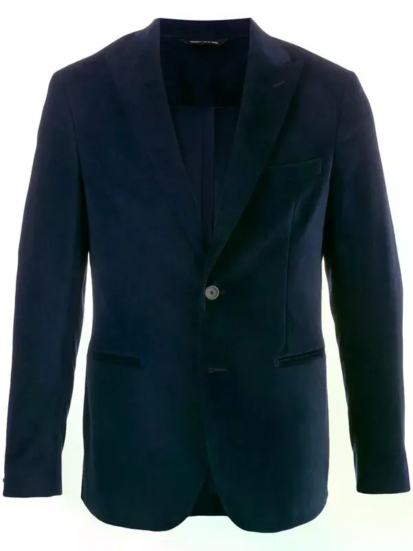 TONELLO Slim Fit Velvet Blazer