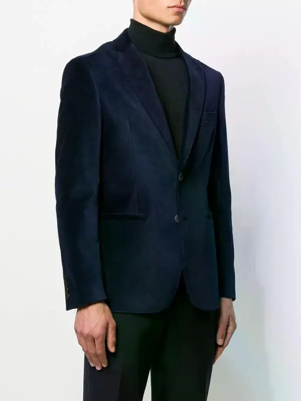 TONELLO Slim Fit Velvet Blazer