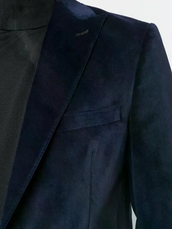 TONELLO Slim Fit Velvet Blazer