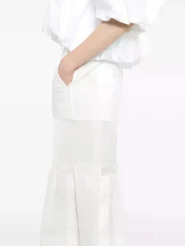 Sacai Panelled Midi Skirt