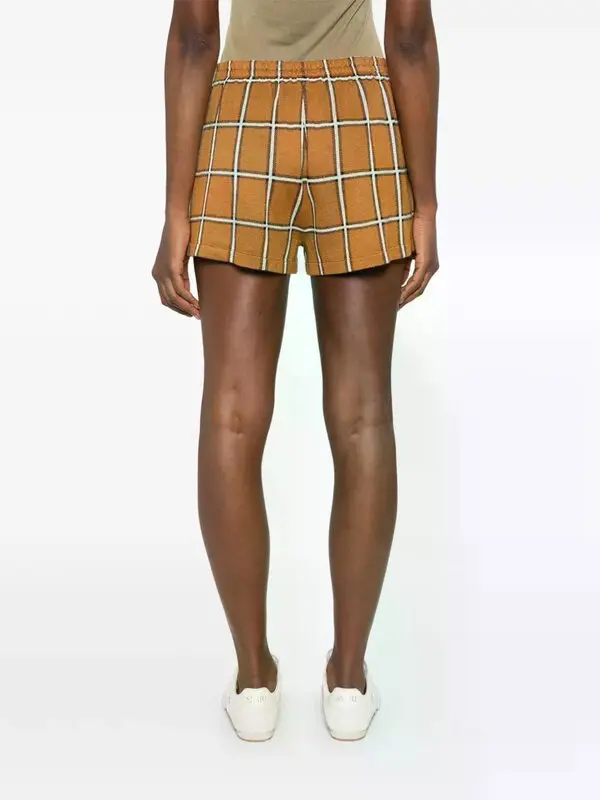 Guest In Residence Plaid Shorts - Brown