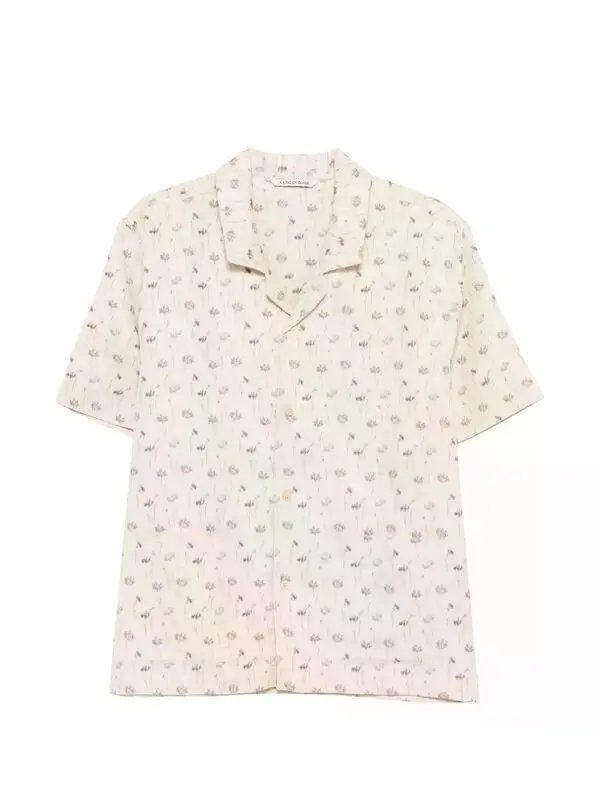 A KIND OF GUISE Salvi Floral Field Short-sleeve Shirt - Neutrals
