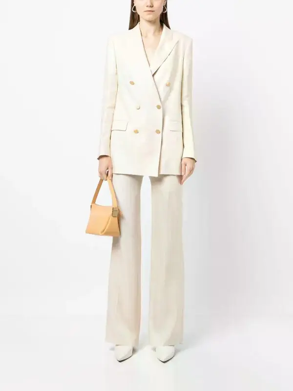Tagliatore Double-breasted Linen Suit - Neutrals