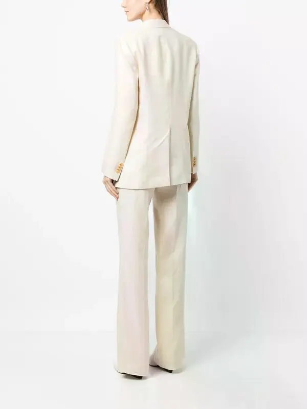 Tagliatore Double-breasted Linen Suit - Neutrals