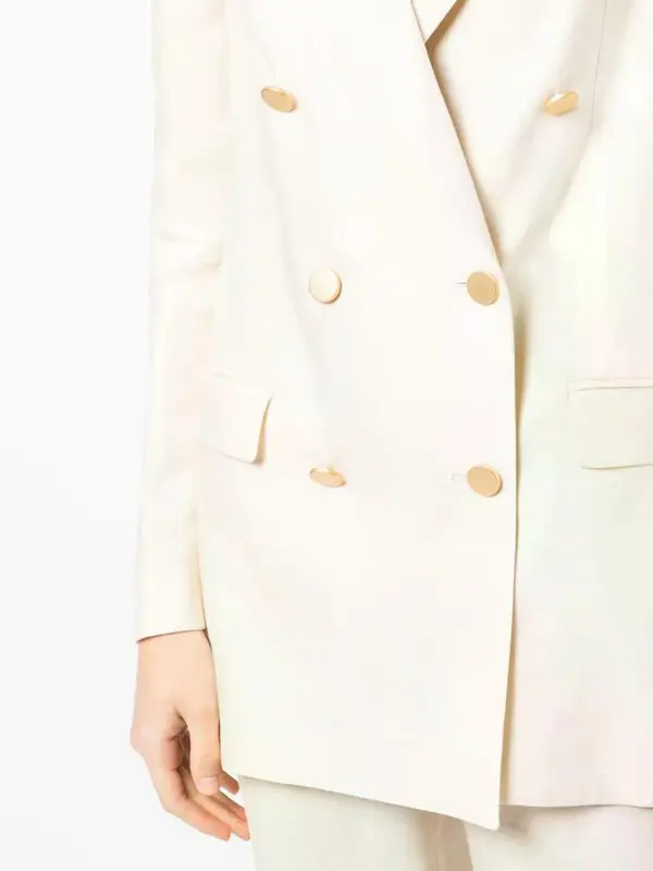 Tagliatore Double-breasted Linen Suit - Neutrals