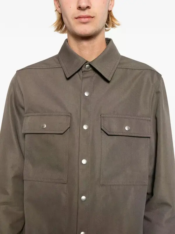 Rick Owens Pocket Shirt Jacket - Brown