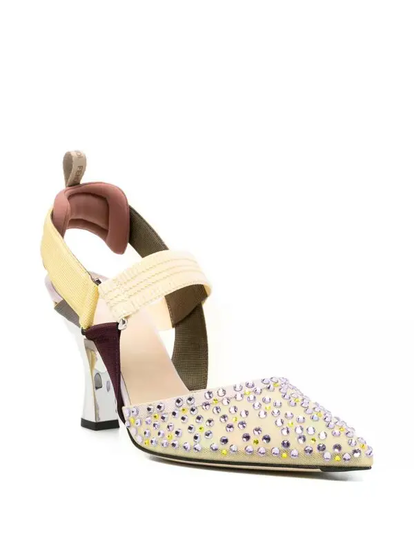 Fendi Colibrì Embellished Pumps - Neutrals