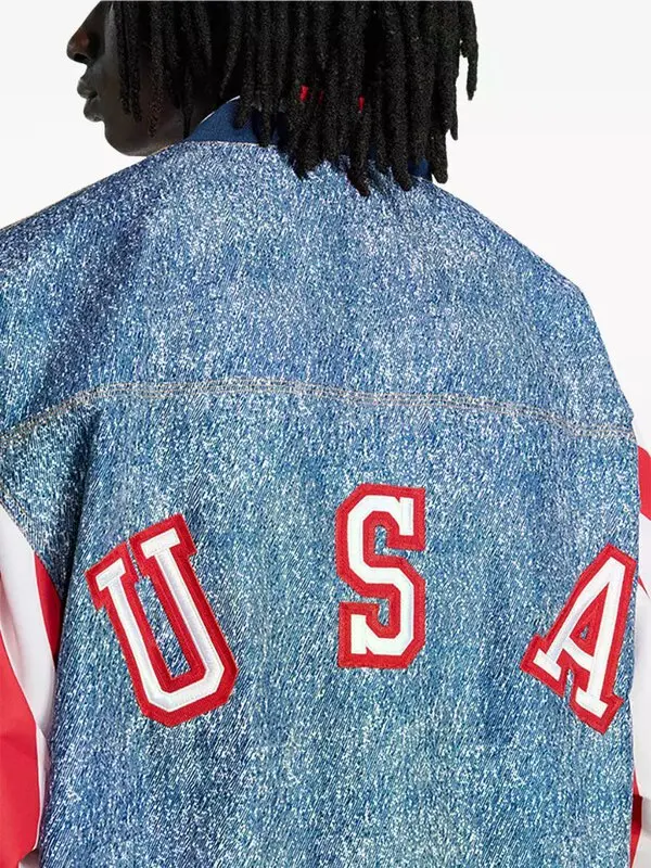 Adidas Graphic Denim Track Jacket