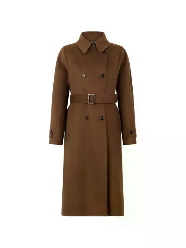 MOORER Long-sleeve Belted Coat