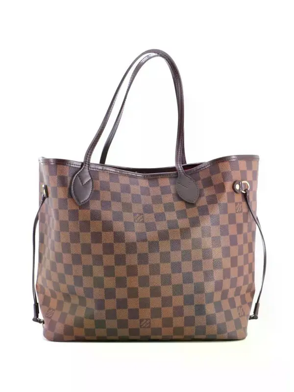 LOUIS VUITTON Neverfull Damier Mm Tote Bag - Brown
