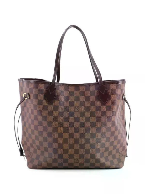 LOUIS VUITTON Neverfull Damier Mm Tote Bag - Brown