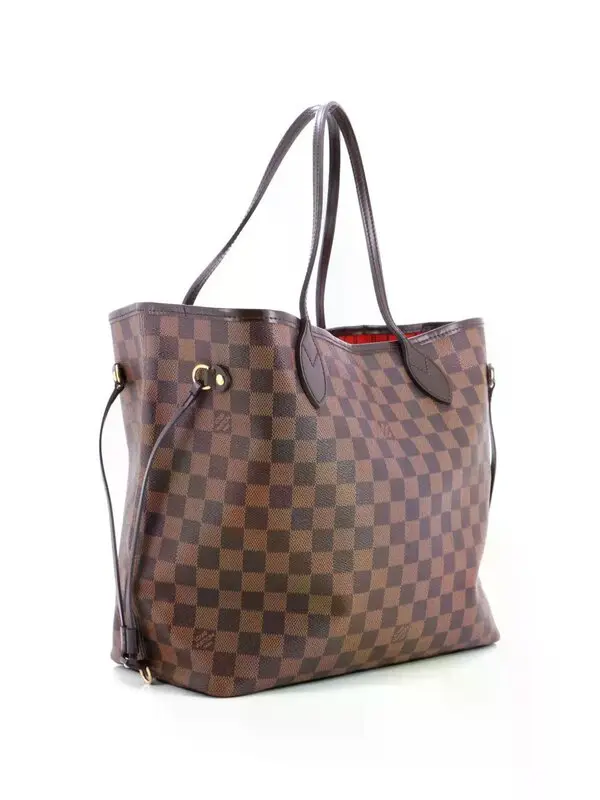 LOUIS VUITTON Neverfull Damier Mm Tote Bag - Brown