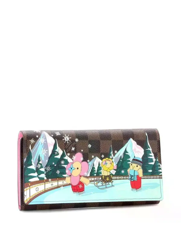 LOUIS VUITTON Sarah Wallet Limited Edition Vivienne Xmas Damier Small Wallets