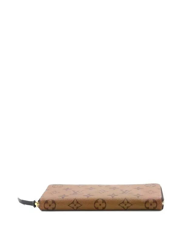 LOUIS VUITTON Clemence Wallet Reverse Monogram Canvas Small Wallets - Brown