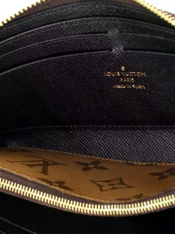 LOUIS VUITTON Clemence Wallet Reverse Monogram Canvas Small Wallets - Brown