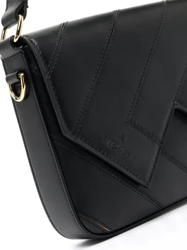 Missoni Flap Wave Leather Shoulder Bag
