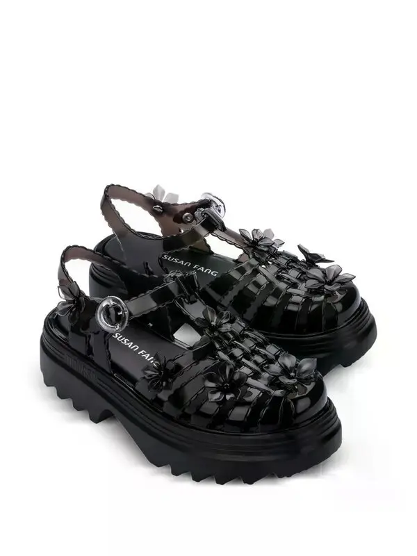 Melissa X Susan Fang Possession Platform Sandals - Black