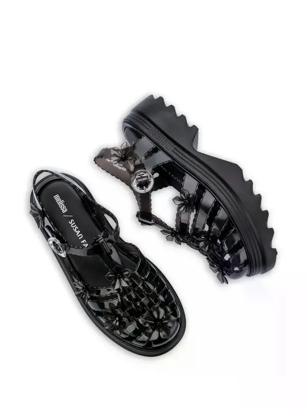 Melissa X Susan Fang Possession Platform Sandals - Black