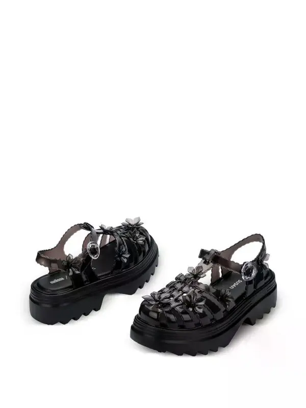 Melissa X Susan Fang Possession Platform Sandals - Black