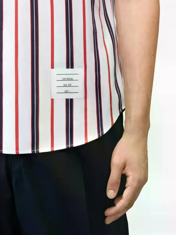 Thom Browne Repp Striped Poplin Shirt