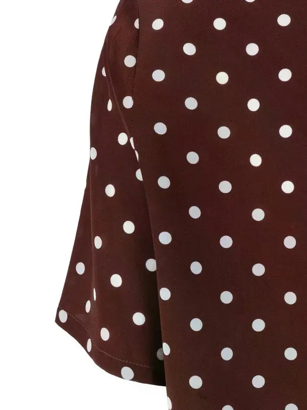 P.a.r.o.s.h Polka Dot Blouse - Brown