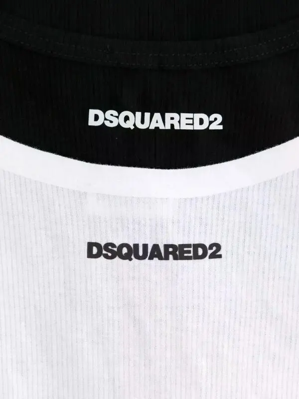Dsquared2 Ribbed-knit Tank Top - Black