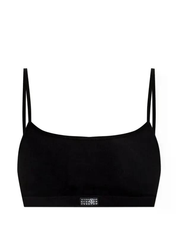MAISON MARGIELA Number-motif Bra - Black