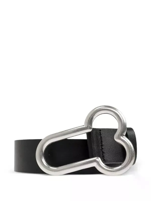 CARNE BOLLENTE Leather Belt - Black