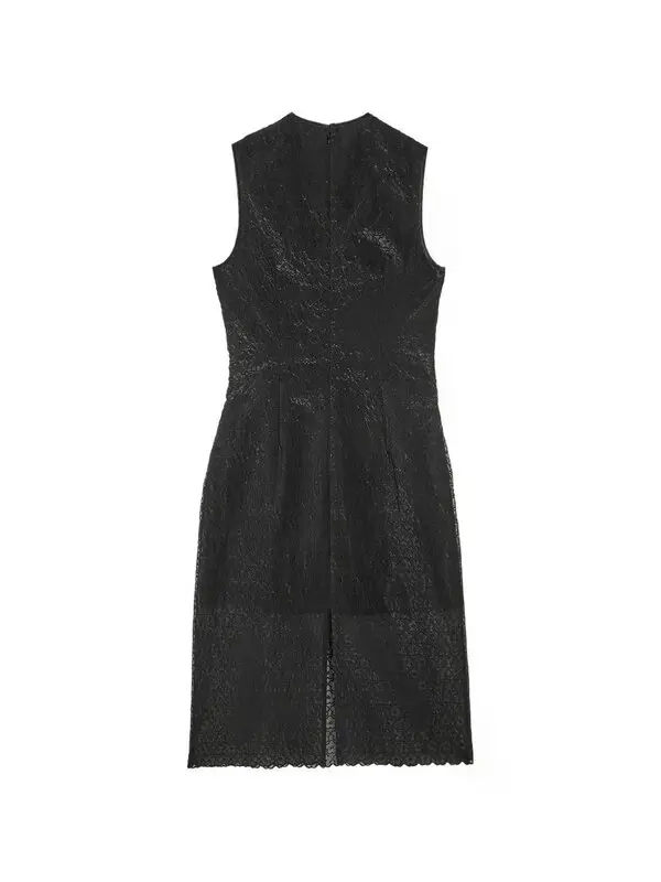 Cecilie Bahnsen Devin Windflower-embellished Midi Dress - Black