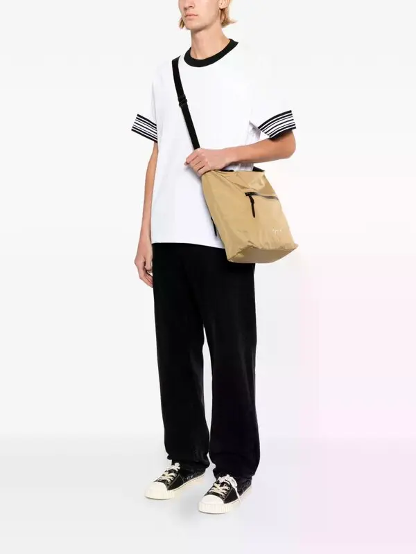 AGNES B. Large Fred Shoulder Bag - Neutrals