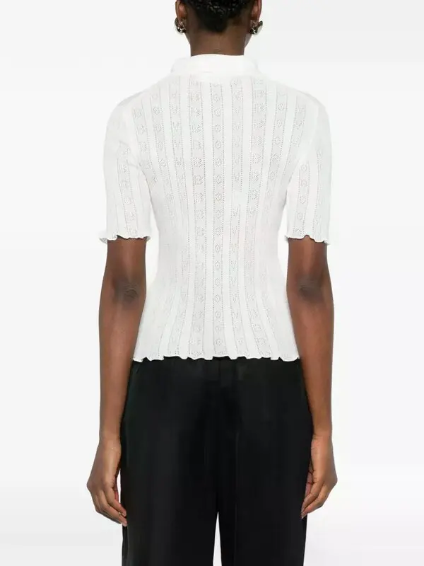 Victoria Beckham Cotton Polo Top